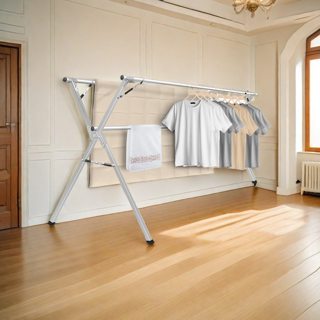 Rebrilliant Clothes Drying Rack, a 63-inch laundry drying solution ...