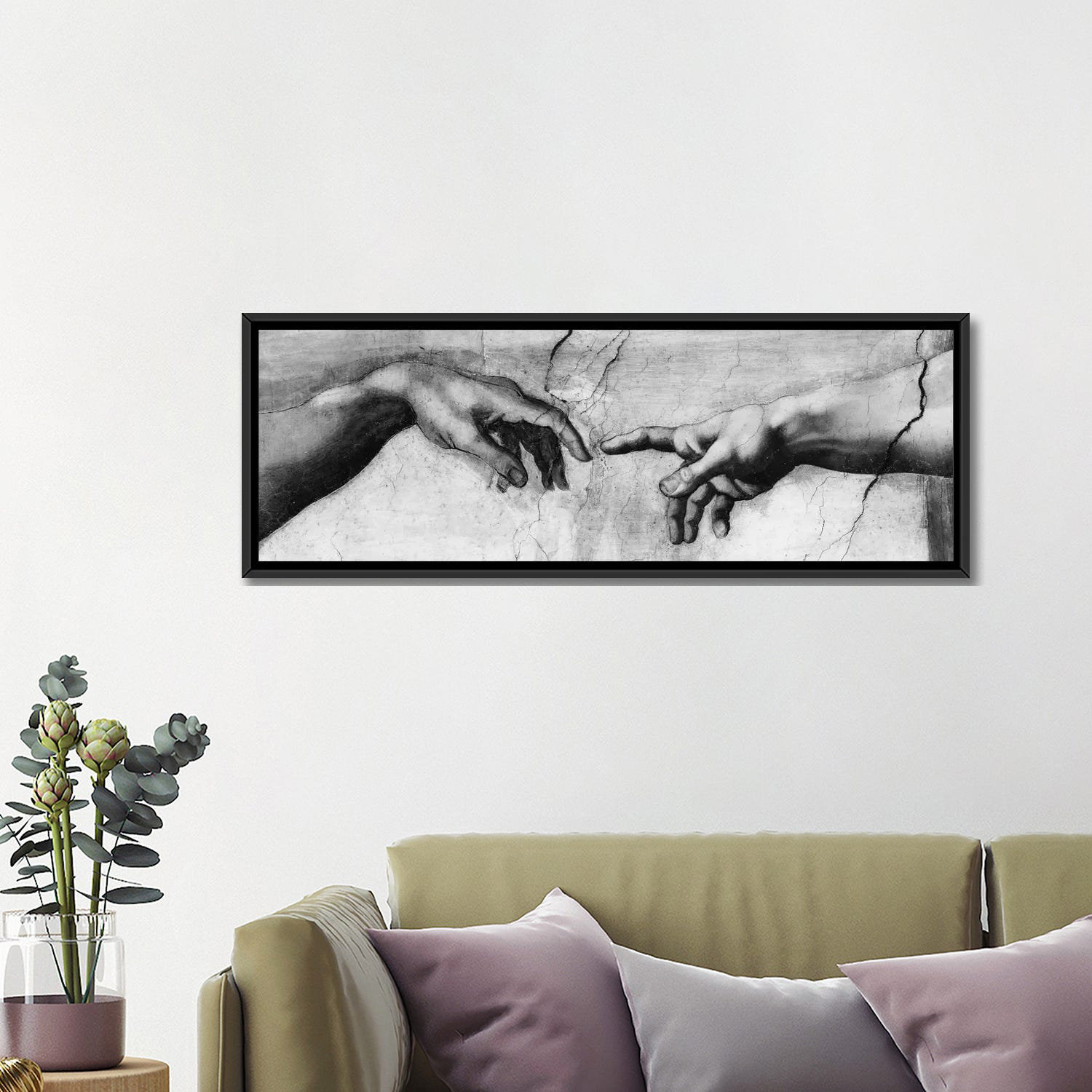 Vault W Artwork The Creation of Adam V Di Lodovico Buonarroti Simoni by ...