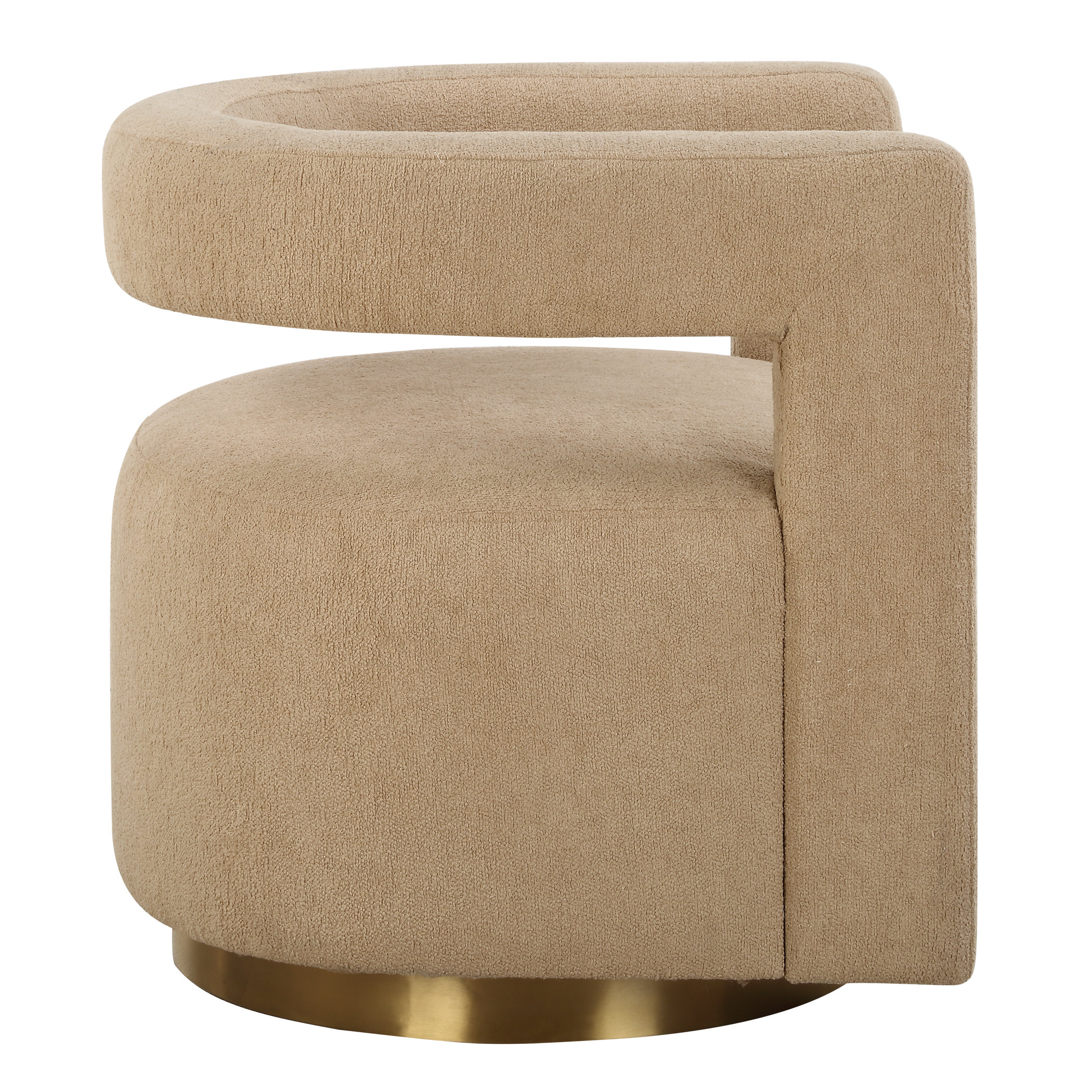 Uttermost Grounded Modern Swivel Chair | Wayfair