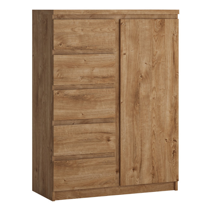 Ebern Designs Danay 83.1cm Wide 5 Drawer Highboard | Wayfair.co.uk