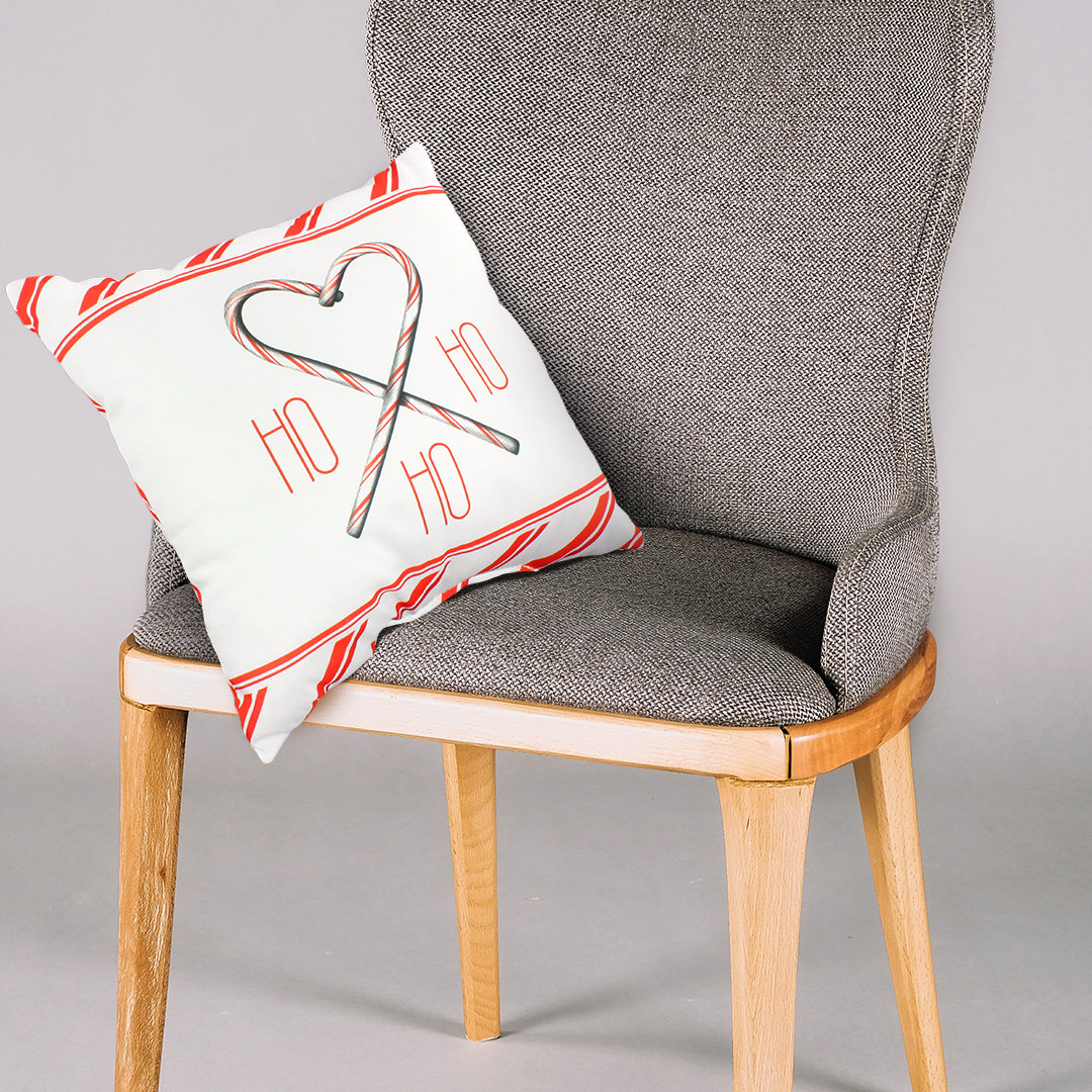 College Covers Ho Ho Ho Square Pillow Cover & Insert | Wayfair