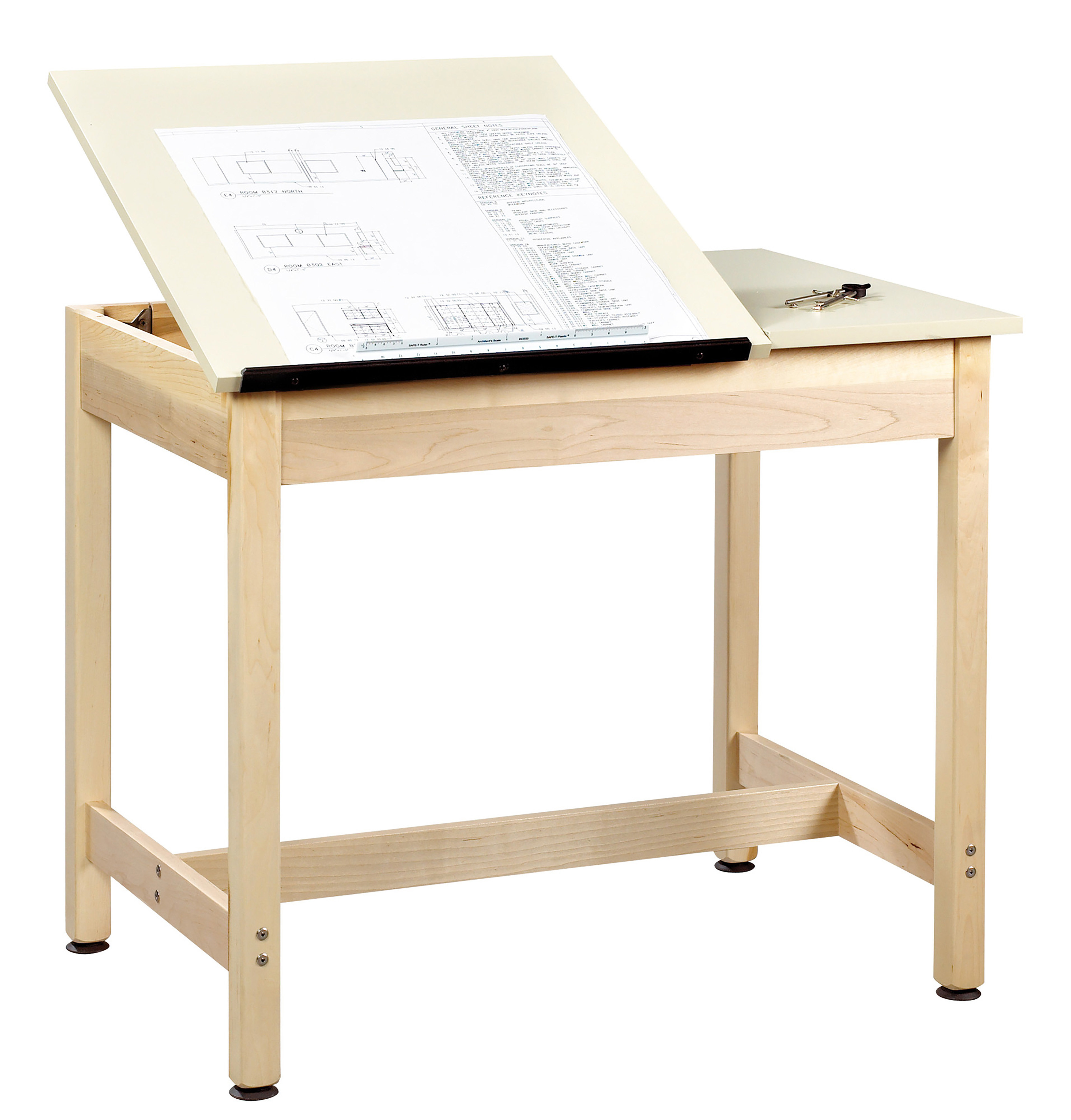Shain Adjustable Solid Wood Base Drafting Table | Wayfair