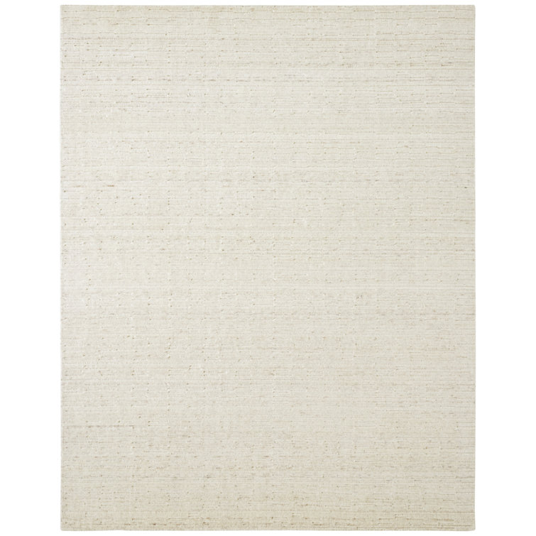 Latitude Run® Luxe Cream Wool Area Rug | Wayfair