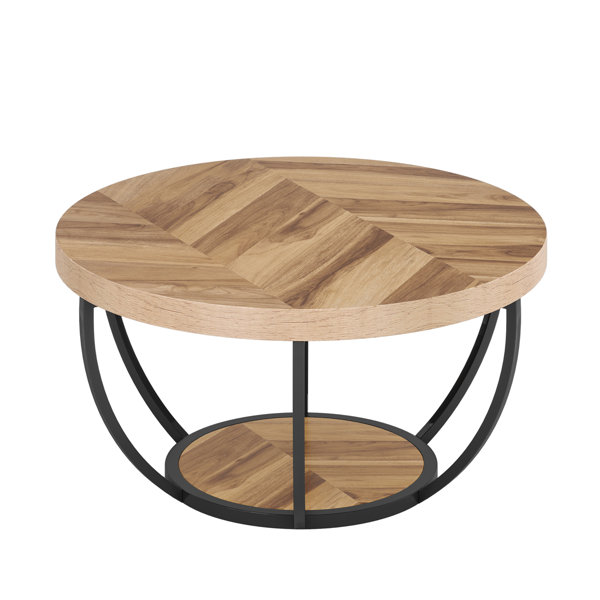 Round Wood Coffee Tables You'll Love | Wayfair