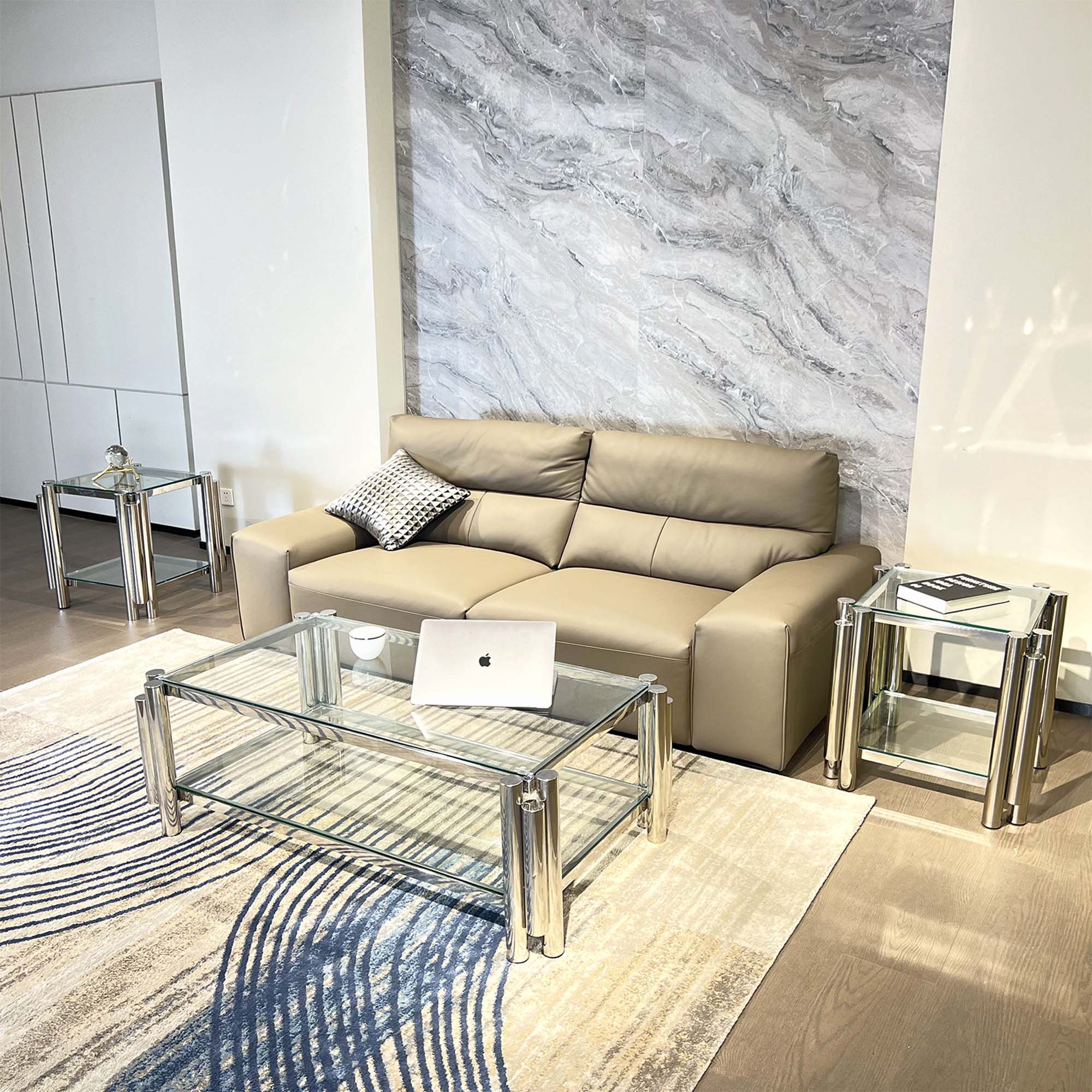 wtressa Stainless Steel Coffee Table Set (Set Of 3) | Wayfair