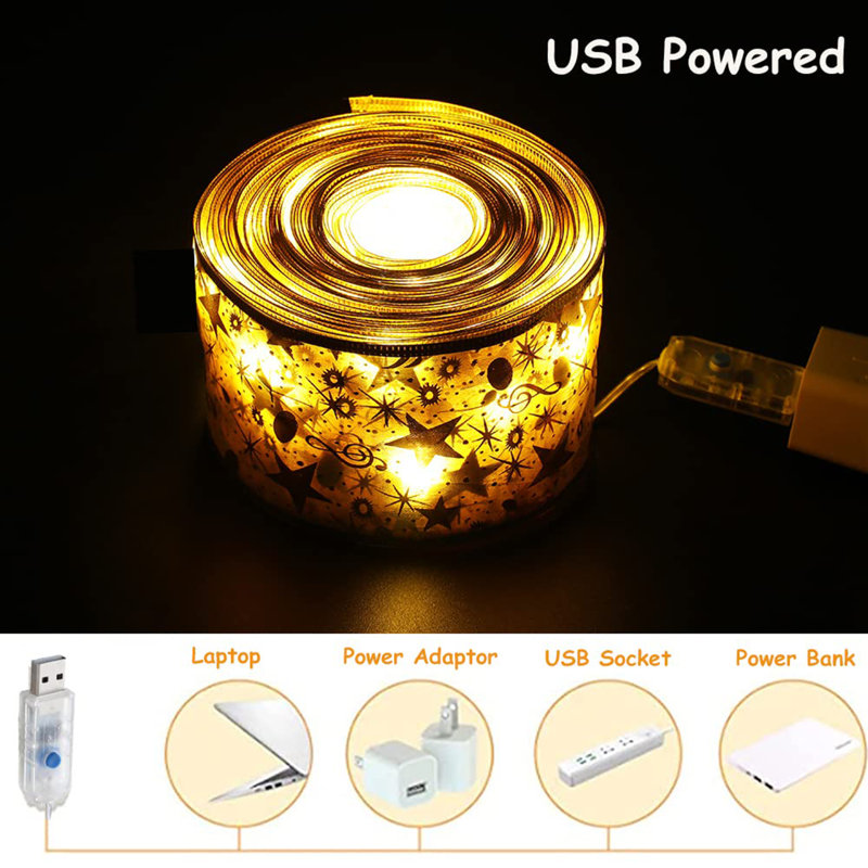 The Holiday Aisle® Indoor 100 - Bulb 384'' LED Rope String Light | Wayfair