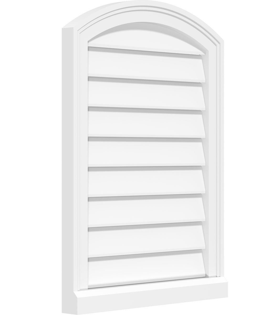 Ekena Millwork Arch Top Surface Mount Functional Brickmould Sill Frame ...