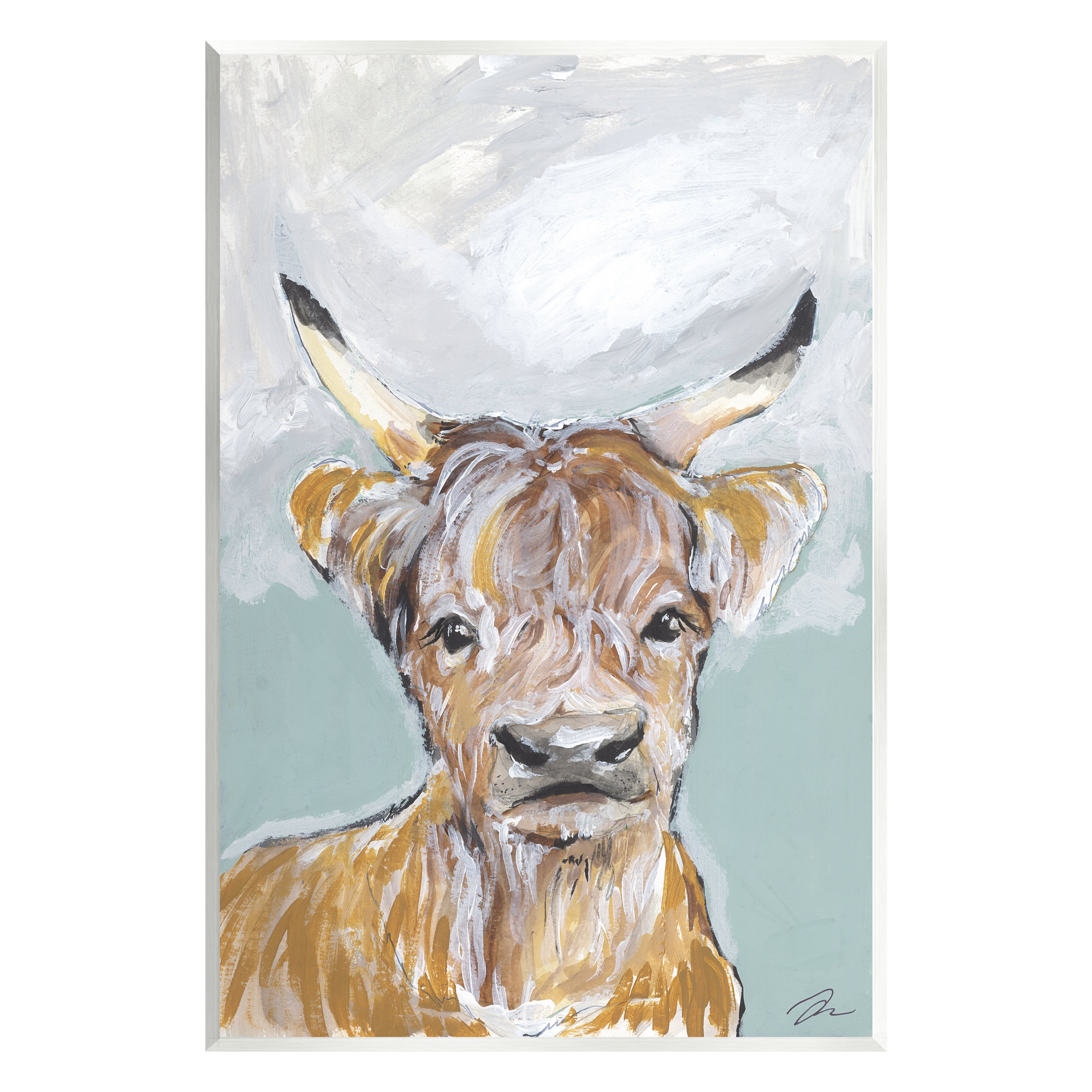 Stupell Industries Rural Farm Cattle Brushed Painting Wall Plaque Art ...