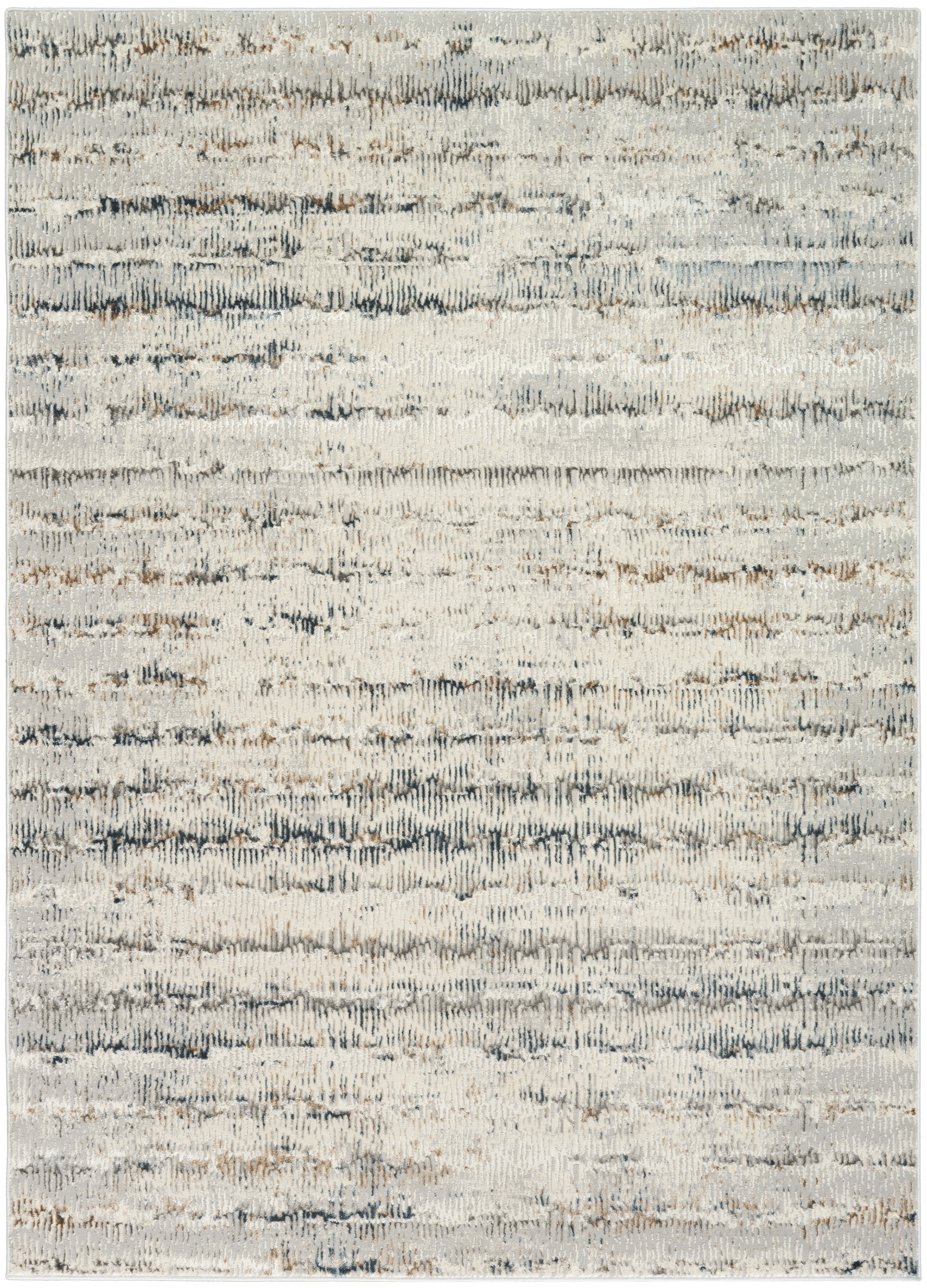 Calvin Klein CK073 Compass Ivory Multicolor Modern Indoor Rug | Wayfair