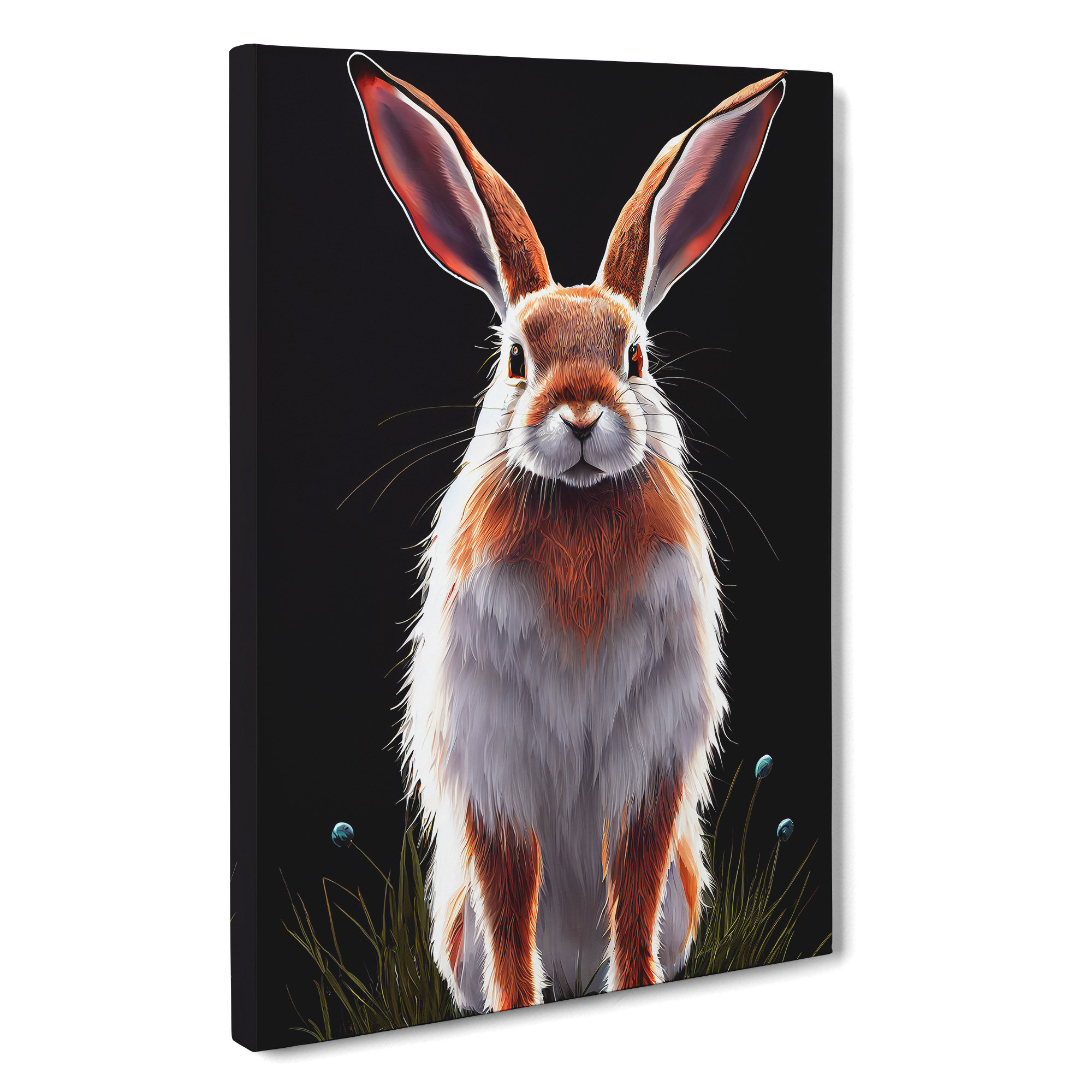 Brambly Cottage Hypnotic Hare - Wrapped Canvas Graphic Art | Wayfair.co.uk