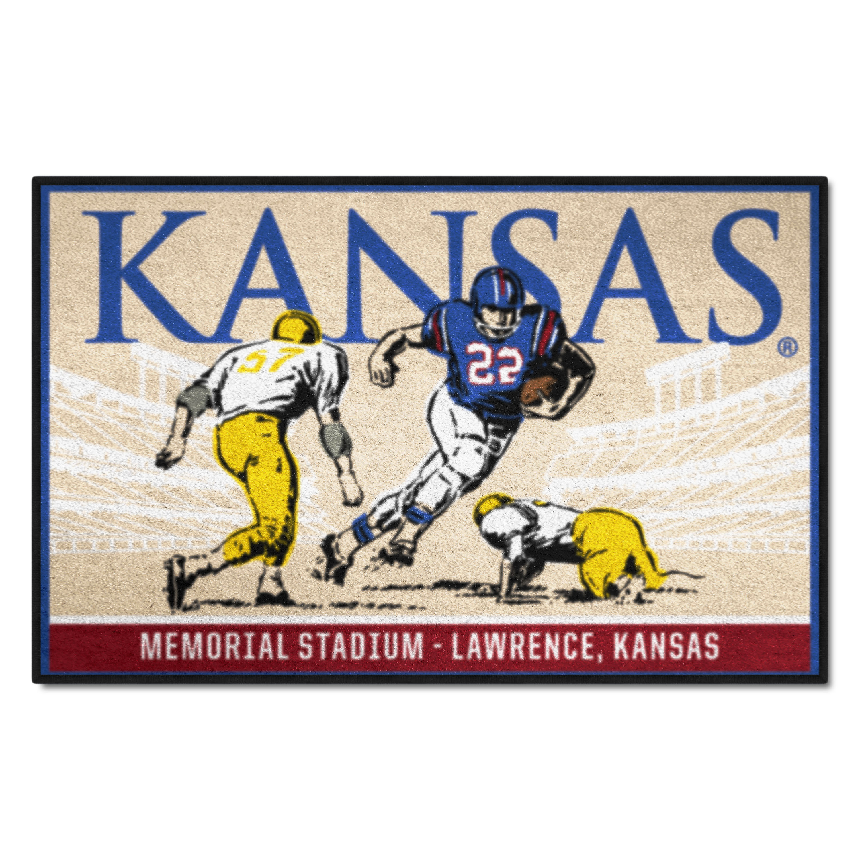 FANMATS Kansas_Kansas Jayhawks Starter Mat Accent Rug - 19In. X 30In ...