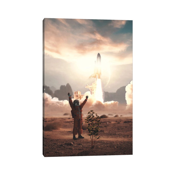 Latitude Run Life On Mars by Marischa Becker - Wrapped Canvas Painting ...