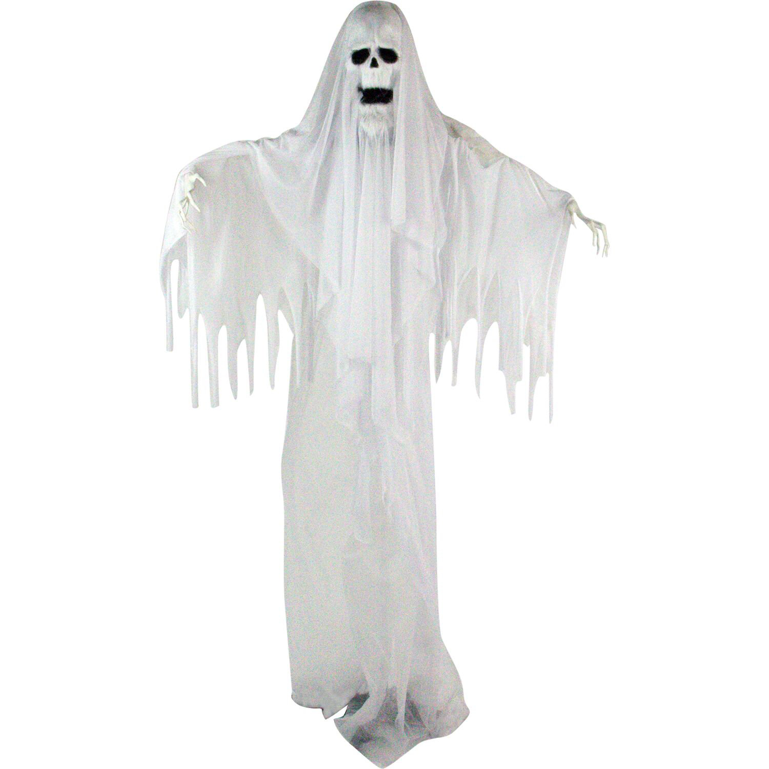 Haunted Hill Farm 72 In. Life-Size Scary Talking Reaper Ghost Halloween ...