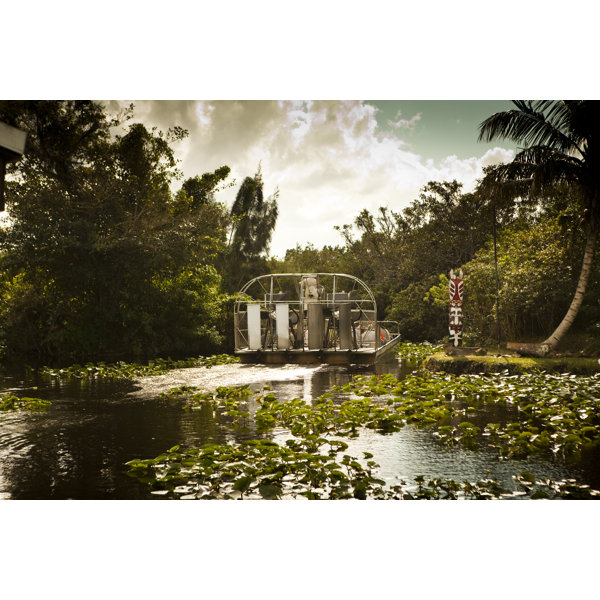Bay Isle Home Air Boat Glides Into The Wetlands by Pgiam - No Frame Art ...