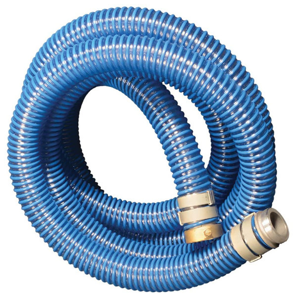 Apache 20 Foot Long 2 Inch Diameter 58 PSI Flexible PVC Pool Hose, Blue ...