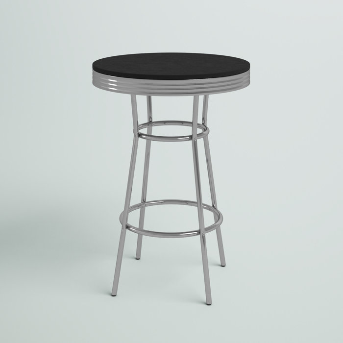 Wrought Studio Hagert Round Metal Base Dining Table & Reviews | Wayfair