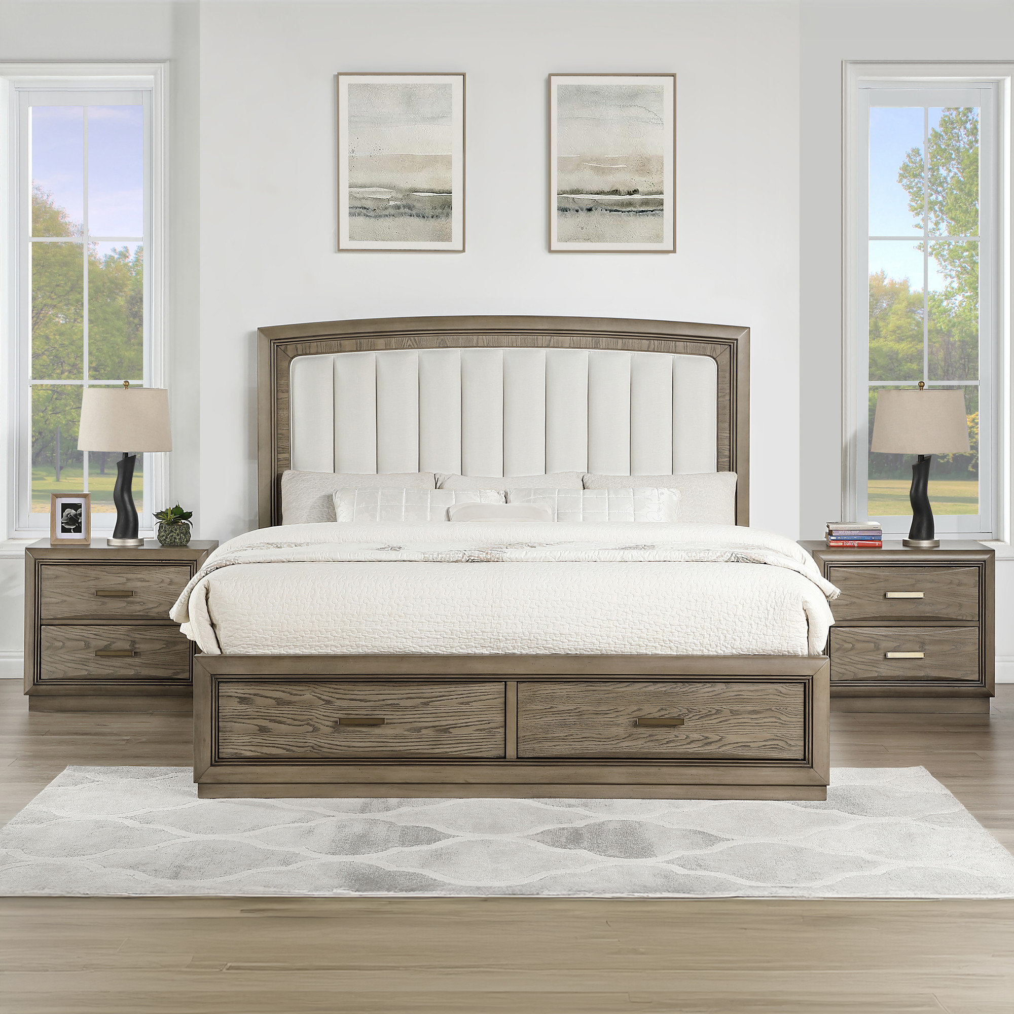 Red Barrel Studio® Anekey Upholstered Storage Bed | Wayfair
