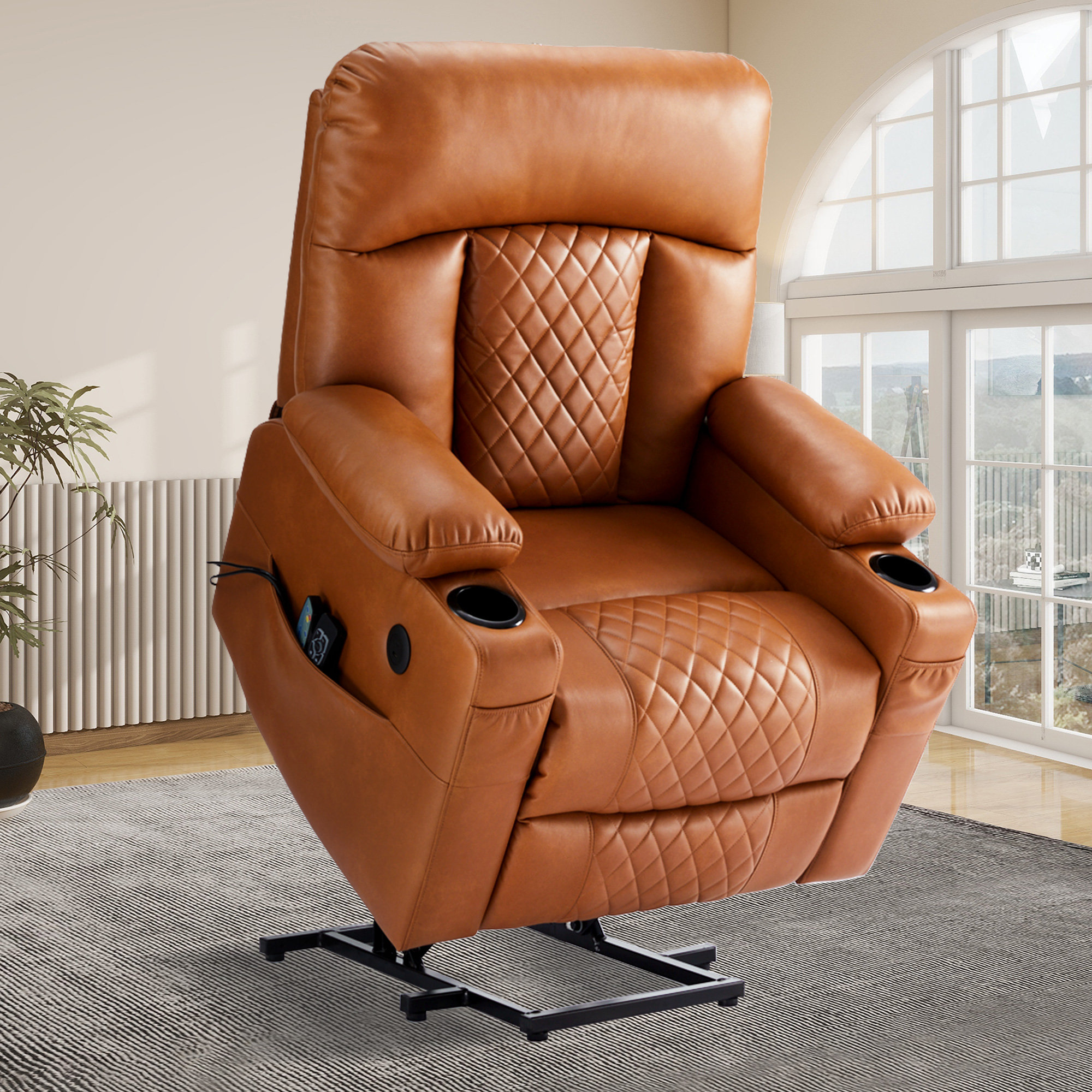 Lark Manor™ Carlleen Large Assist Power Lift Recliner Chair with ...
