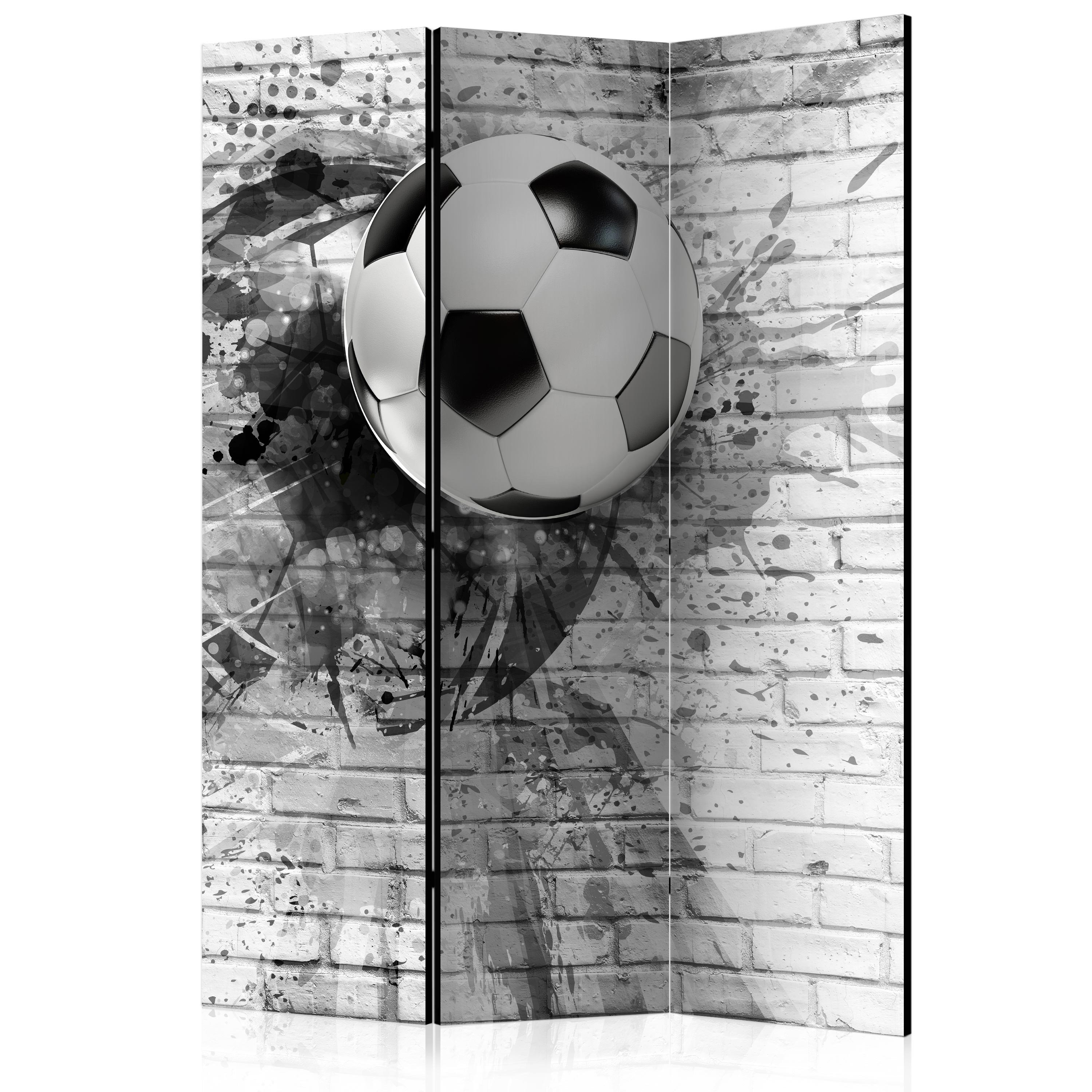 East Urban Home Dynamic Football 53" W x 68" H 3 - Panel Solid Wood ...