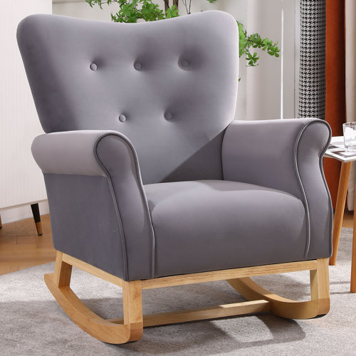Rosdorf Park Upholstered Rocking Chair | Wayfair