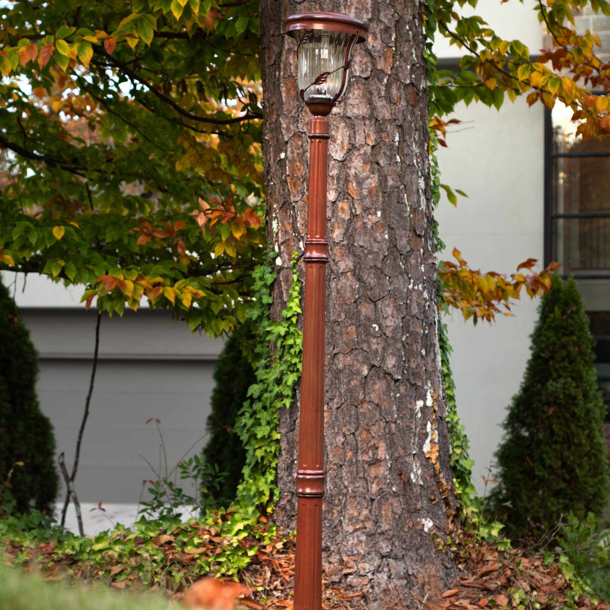 Wildon Home® Kaimana Antique Bronze Solar Warm White LED Post Light ...