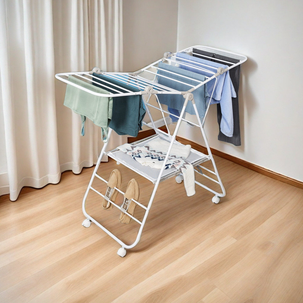 Rebrilliant Steel Foldable Freestanding Drying Rack | Wayfair