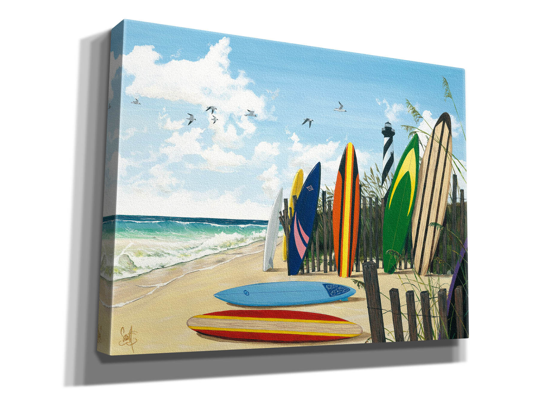 Dovecove 'Surf Boards' by Scott Westmoreland Canvas Wall Art | Wayfair