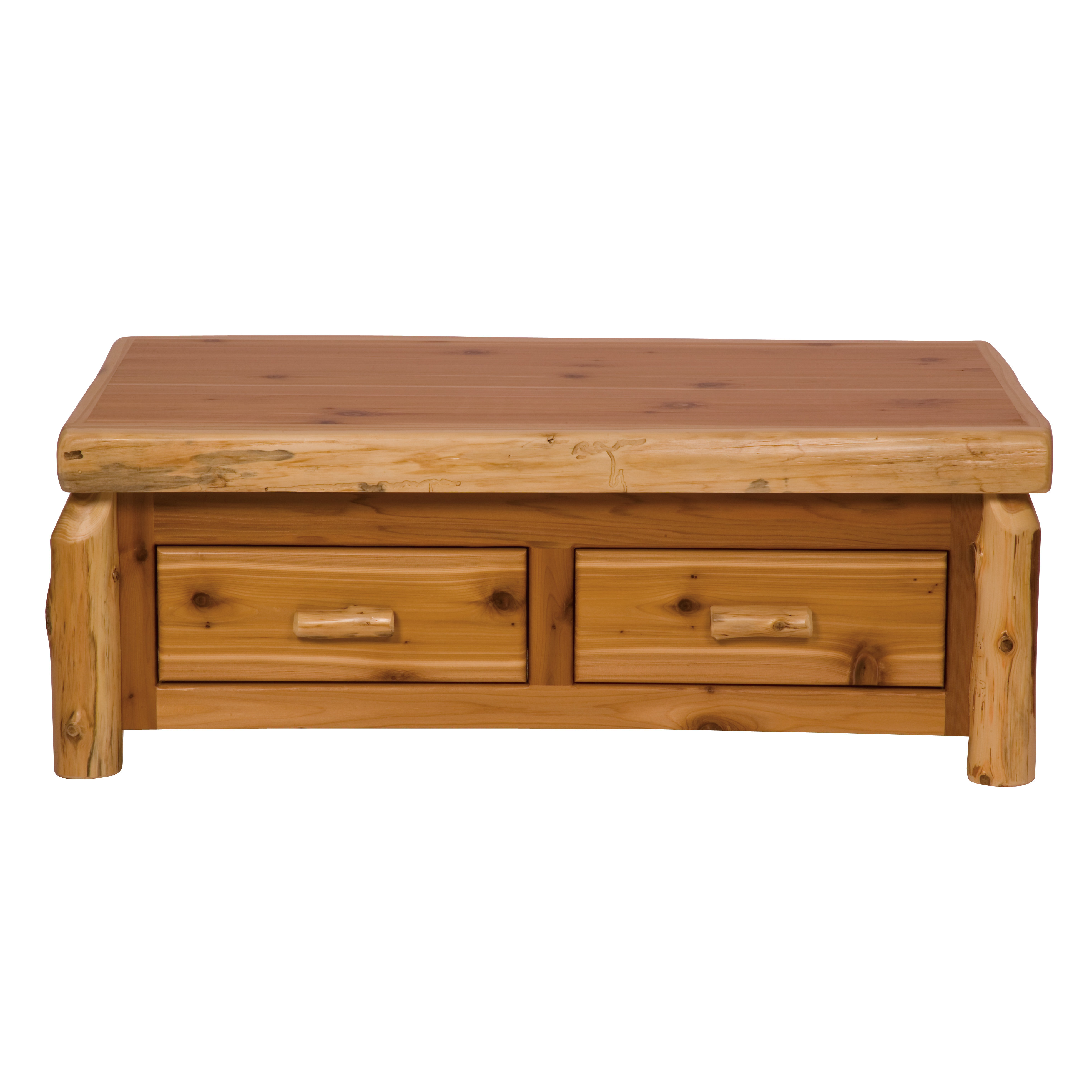 Fireside Lodge Traditional Cedar Log Premium Material Lift Top 4 Legs ...