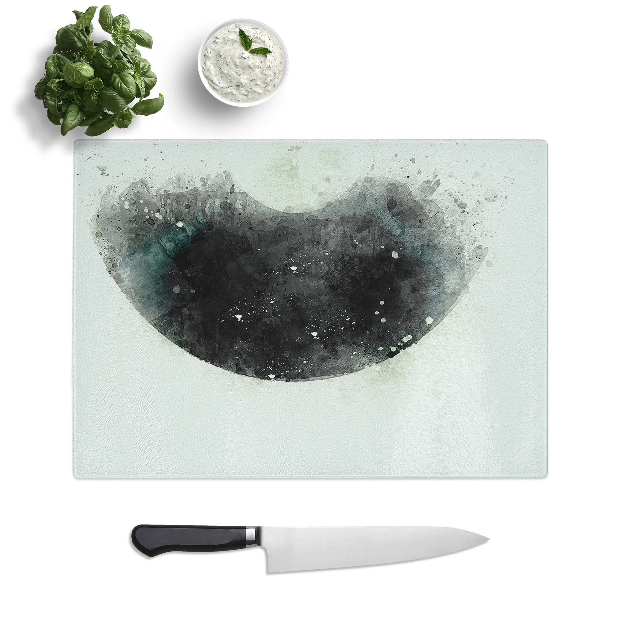 East Urban Home Tempered Glass a Vinyl Record Chopping Board | Wayfair ...