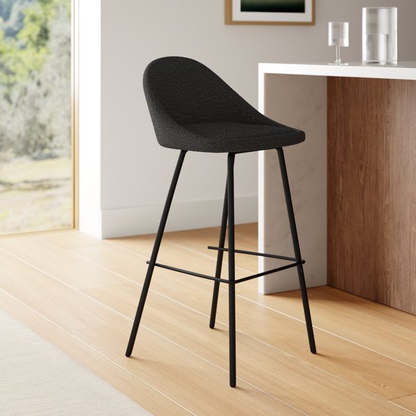 AllModern Holmes Boucle Bar & Counter Stool & Reviews | Wayfair