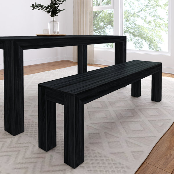 Wade Logan® Linzy Modern Wood Bench & Reviews | Wayfair