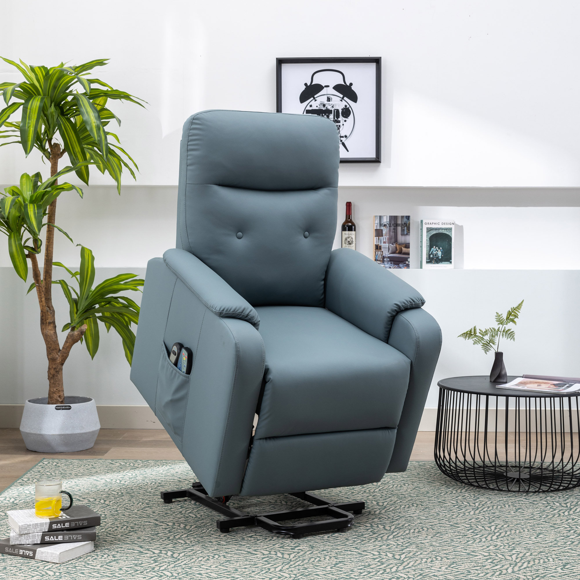 Latitude Run® Massage Recliner Chair Electric Power Lift Chairs With ...