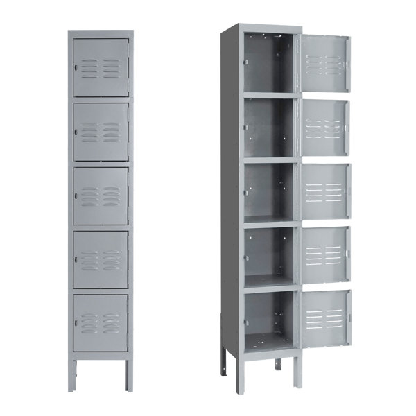 SUNCROWN Metal 5 - Tier 12'' Employee Locker | Wayfair