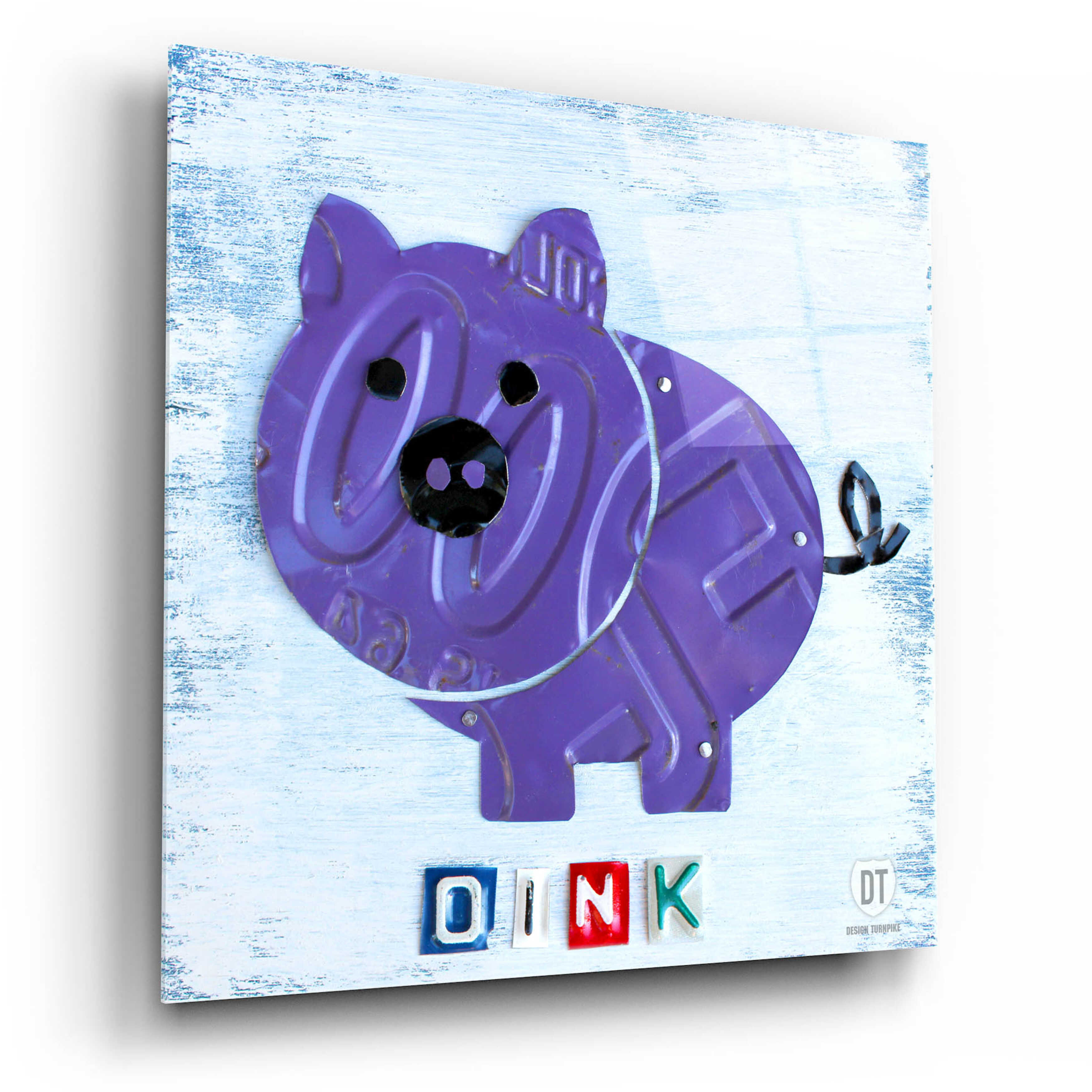 Trinx Oink The Pig On Plastic / Acrylic by Design Turnpike Print | Wayfair
