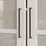 ARK DESIGN 80 in. 5-Lite Frosted Glass Room Divider Double Sliding ...