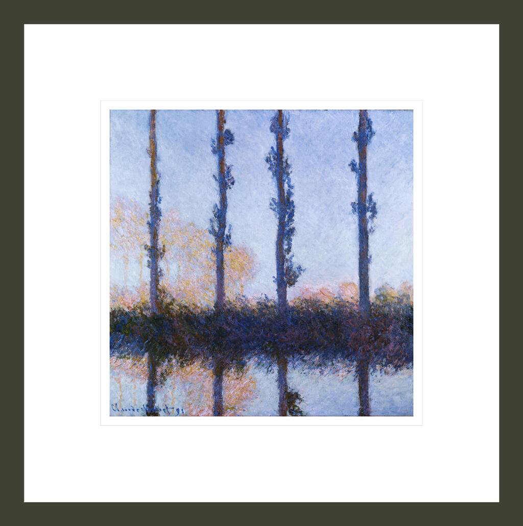 1000Museums The Four Trees by Claude Monet -Framed Giclee Print | Wayfair