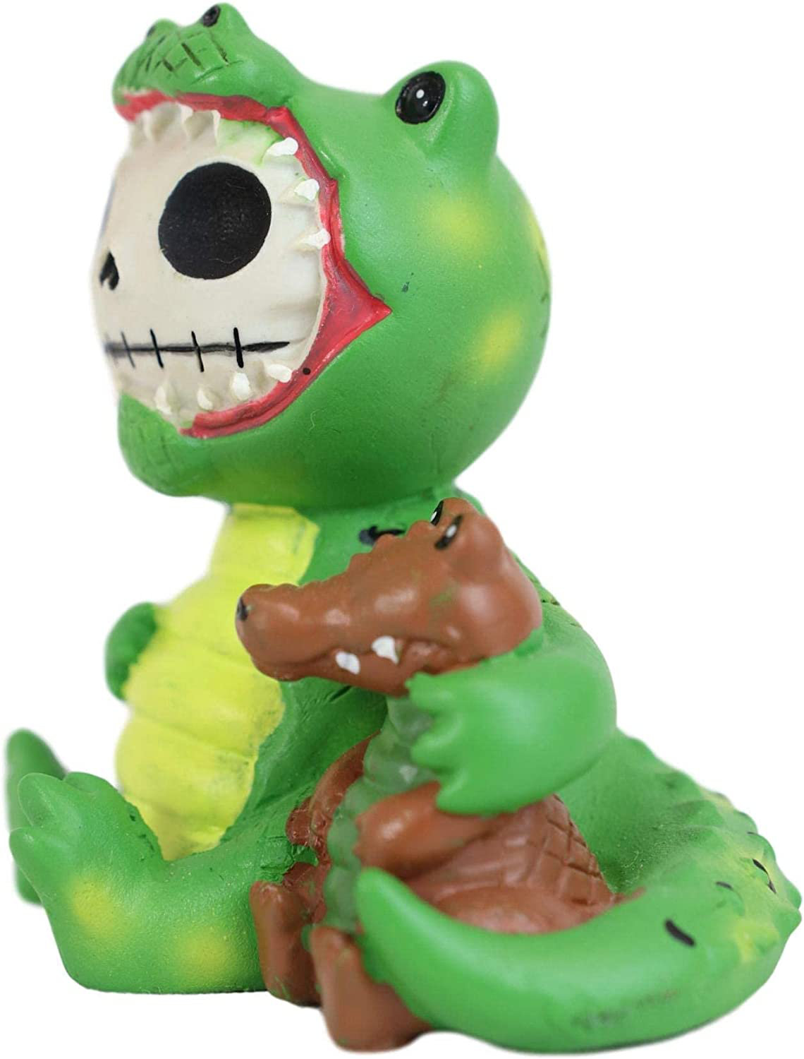 The Holiday Aisle® Daniylah Alligator with Crocodile Sidekick Figurine ...