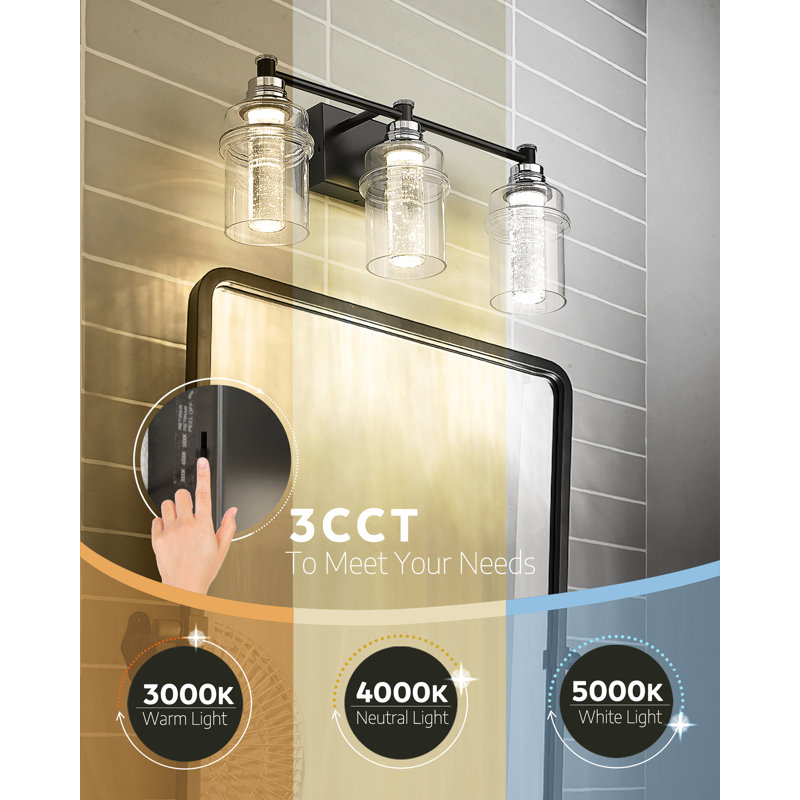 ZACHVO 3 - Light Dimmable LED Vanity Light | Wayfair