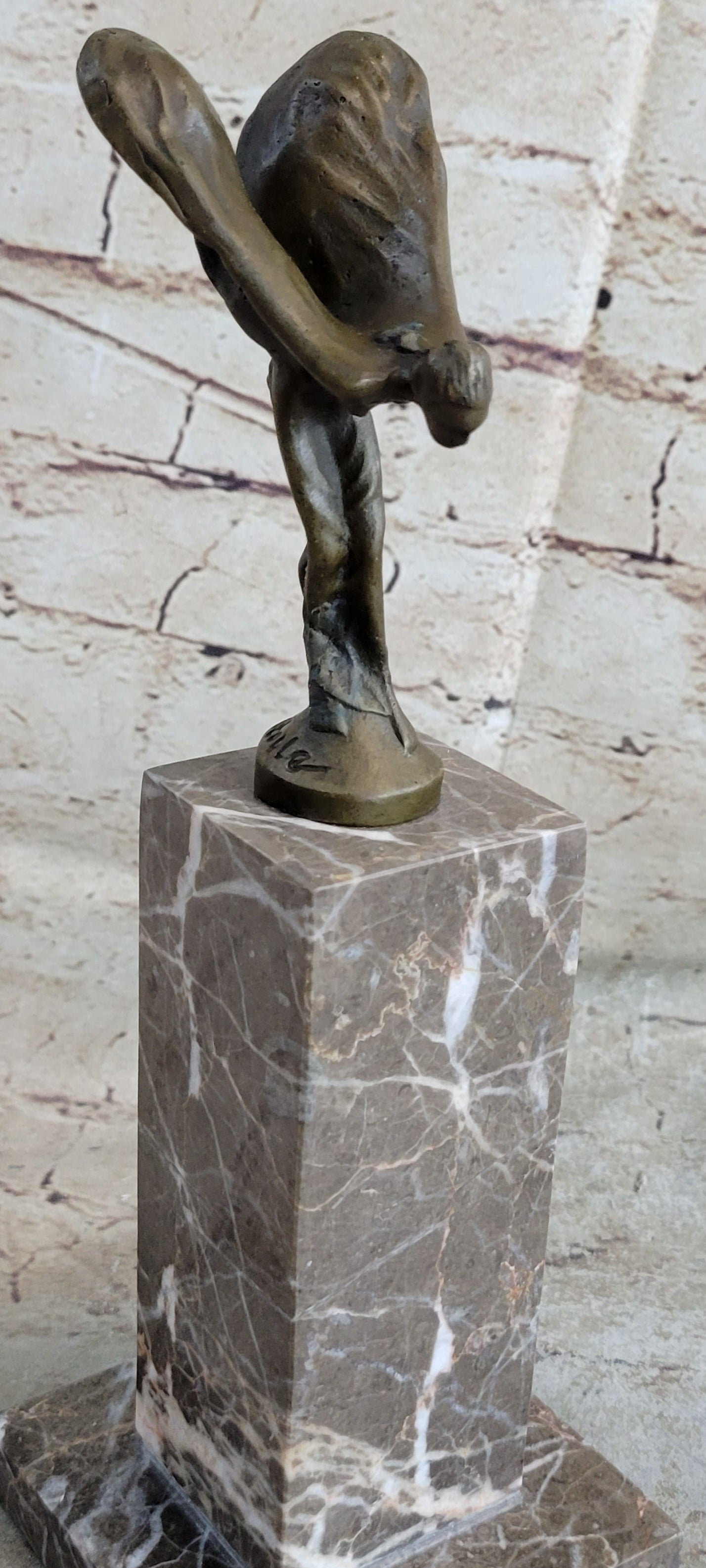 Orren Ellis Shalimar Handmade Vintage Royce Bronze Lady Spirit Of ...