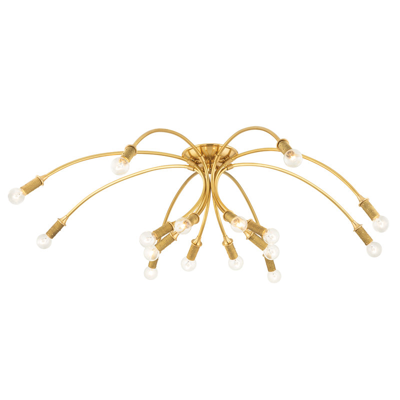 Hudson Valley Lighting Amboy 16 - Light 48'' Simple Circle Flush Mount ...