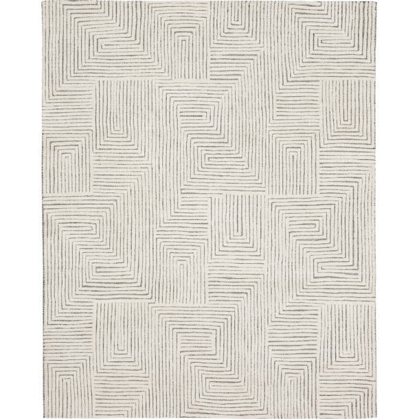 Scott Living by Drew and Jonathan Algiers Black White Area Rug | Wayfair