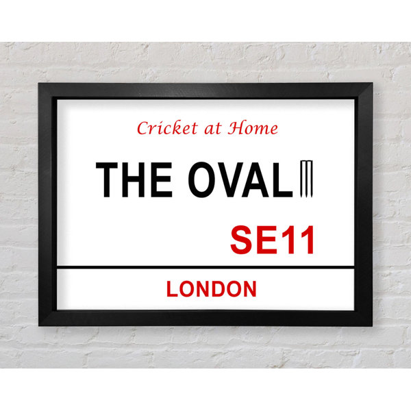Ebern Designs The Oval Signs - Single Picture Frame Print | Wayfair.co.uk