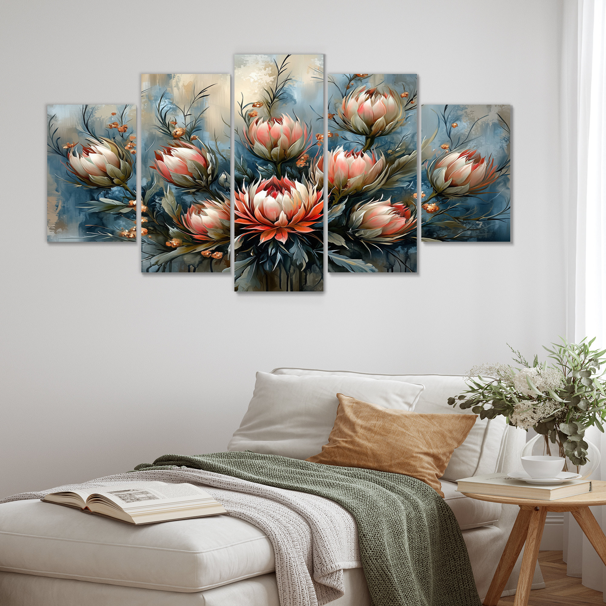 Winston Porter Grey Winter Thistle Song Harmony II - Thistle Wall Decor ...