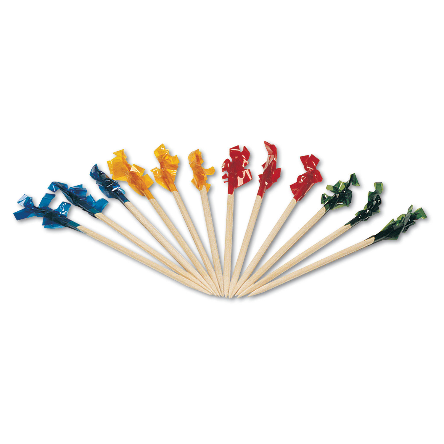 Royal Toner Regular Cellophane-Frill Wood Picks in Assorted | Wayfair