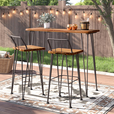Union Rustic Loya Metal Bar Set & Reviews | Wayfair