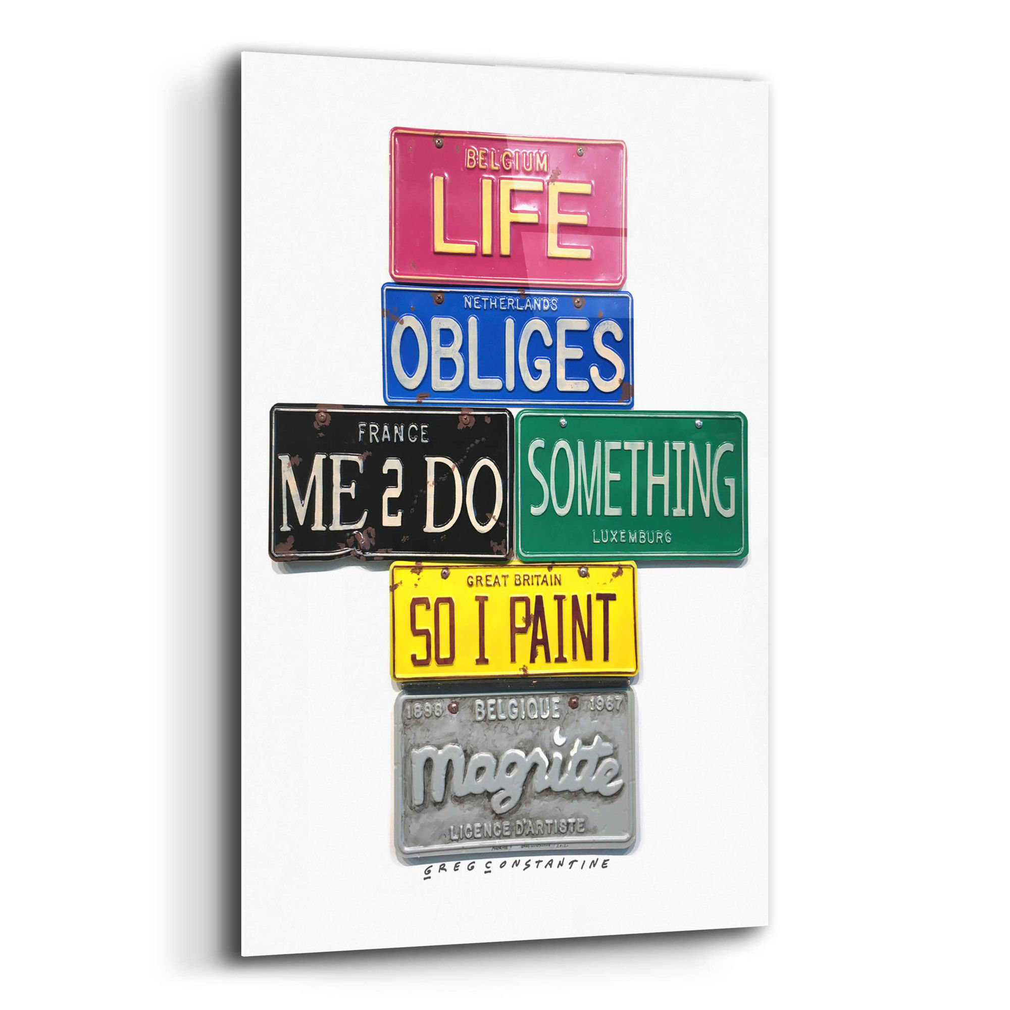 Trinx Red Barrel Studio® 'Magritte So I Paint' By Gregory Constantine ...