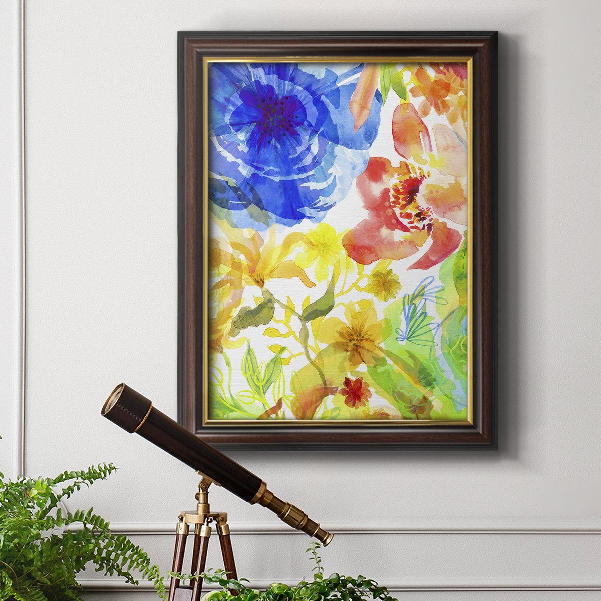 Red Barrel Studio® Blossoms In The Sun VI Premium Framed Canvas- Ready ...