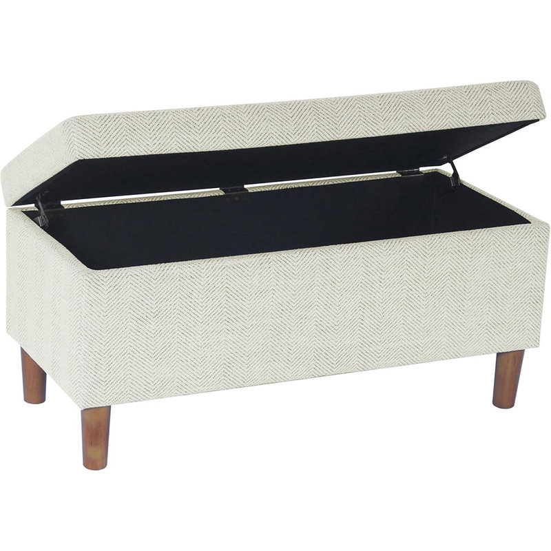Hokku Designs Ottomon Upholstered Rectangular Storage Ottoman Bench ...