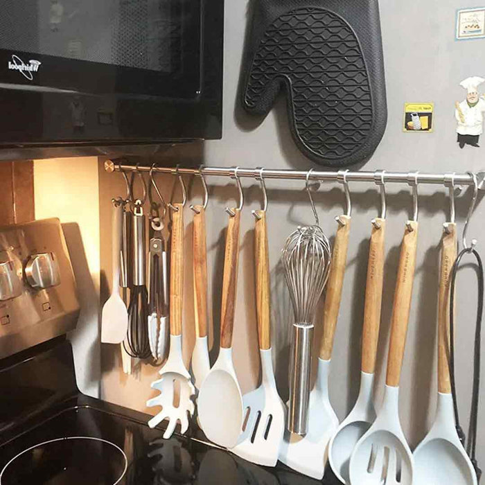 Mercer41 Stainless Steel Round Wall Mounted Pot Rack | Wayfair