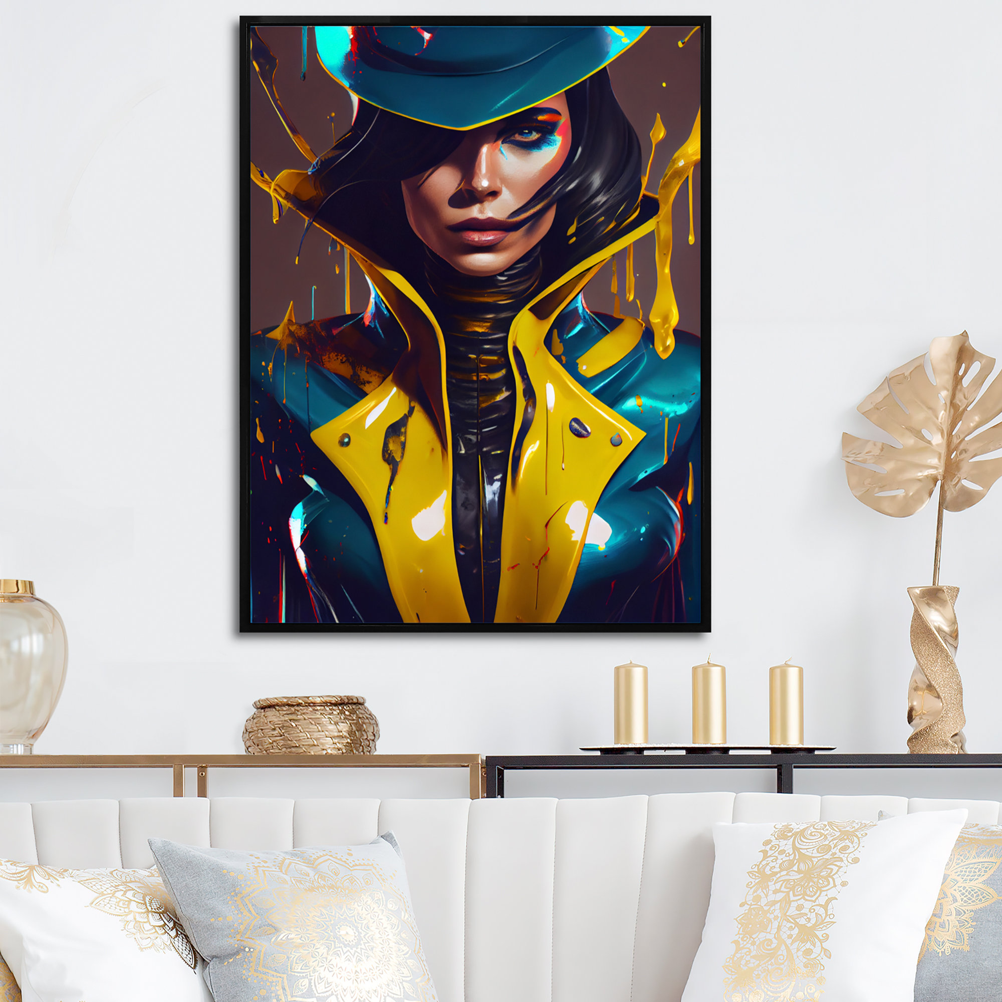 Red Barrel Studio® Female Criminal Mastermind X - Floater Frame Print ...